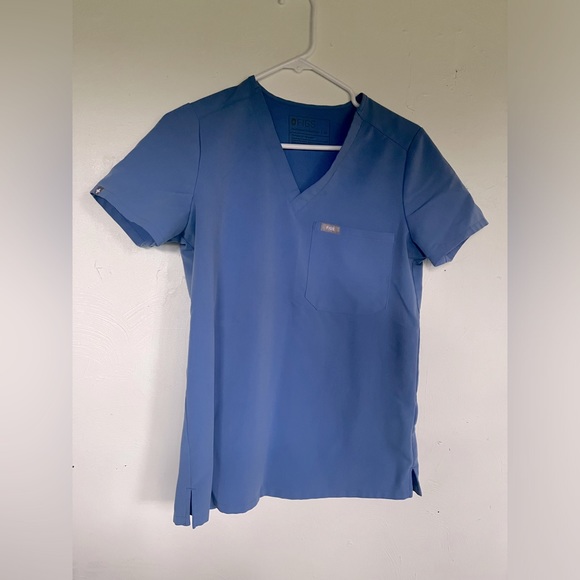 Figs | Tops | Figs Top Ceil Blue | Poshmark